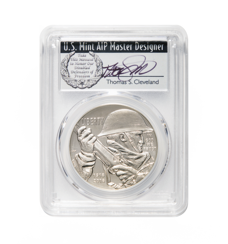 2018-P American Liberty Medal PCGS MS70 $1.00 WW1 CENTENNIAL – FDOI ...